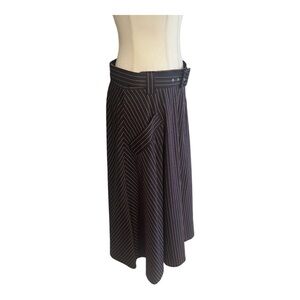 Tommy Hilfiger | Skirts | Tommy Hilfiger Cotton Belted Striped Midi ...